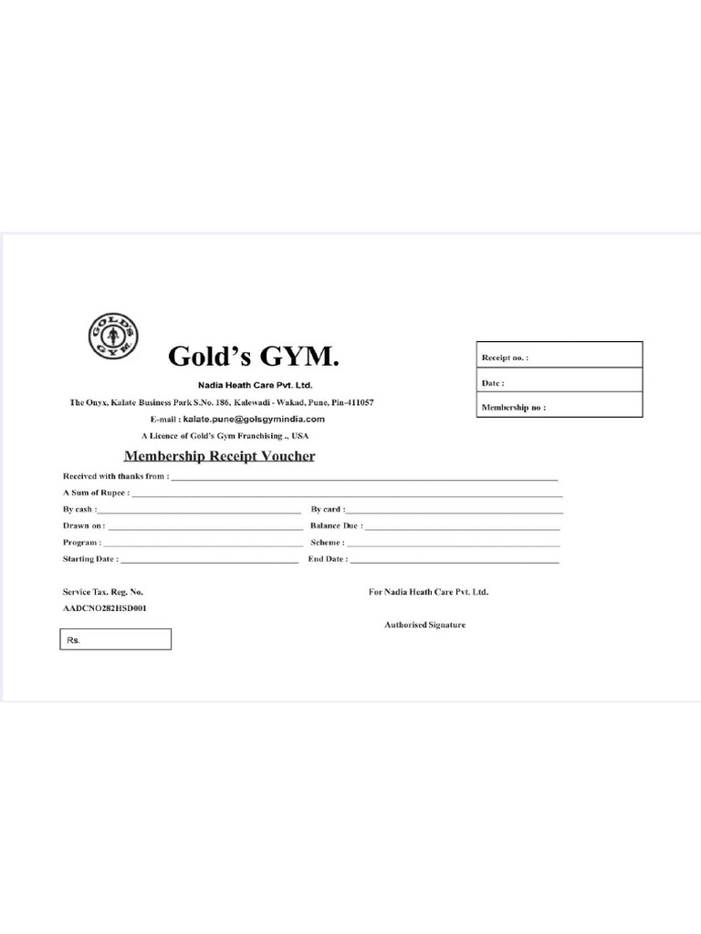 Gym Bill | PDF