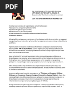 SPEECH Barangay Assembly | PDF