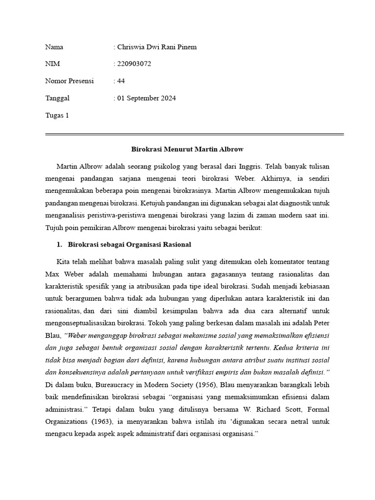 Chriswia Dwi Rani Pinem (220903072) - TM 1-Mbkm B | PDF | Sejarah