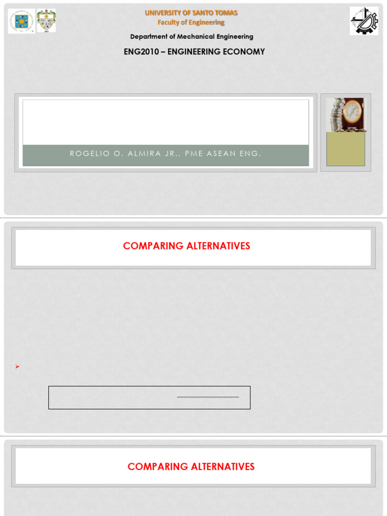 10 Comparing Alternatives | PDF | Taxes | Investing
