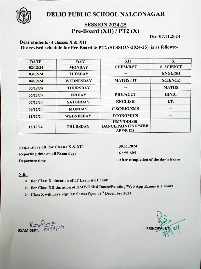 PB - PT2 - Exam Schedule | PDF
