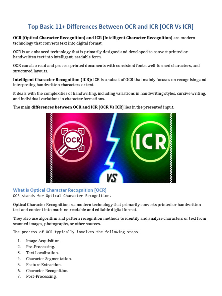 ocr-vs-icr | PDF | Optical Character Recognition | Human–Computer ... ocr-vs-icr | PDF | Optical Character Recognition | Human–Computer ...