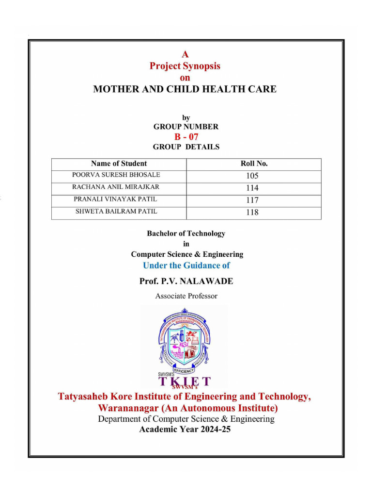 Synopsis 1 | PDF Synopsis 1 | PDF