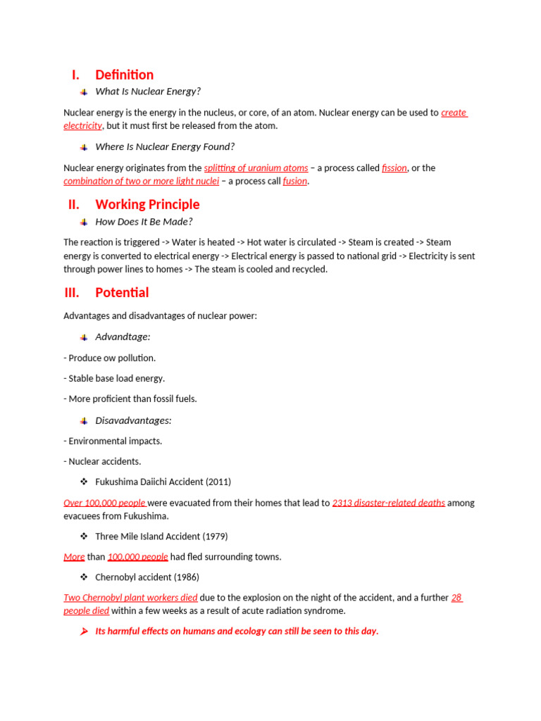 Nuclear Power Explaination | PDF | Science & Mathematics | Technology ...
