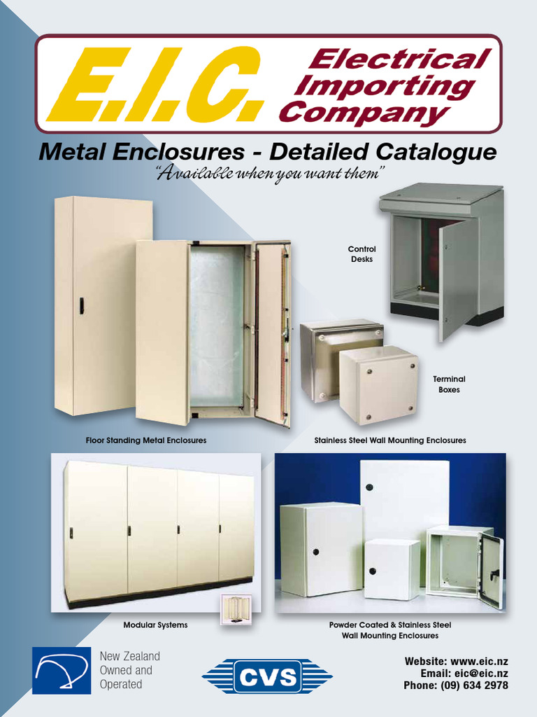 EIC - CVS Metal Enclosures Brochure 100dpi | PDF | Door | Building ...