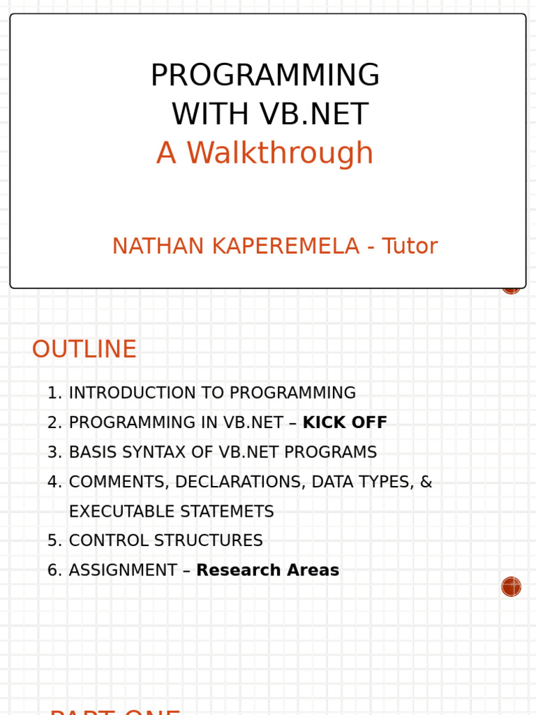 VB Net Training | PDF | Integrated Development Environment | Control Flow