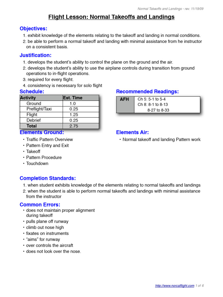 Normal Takeoffs and Landings | PDF | Takeoff | Flight