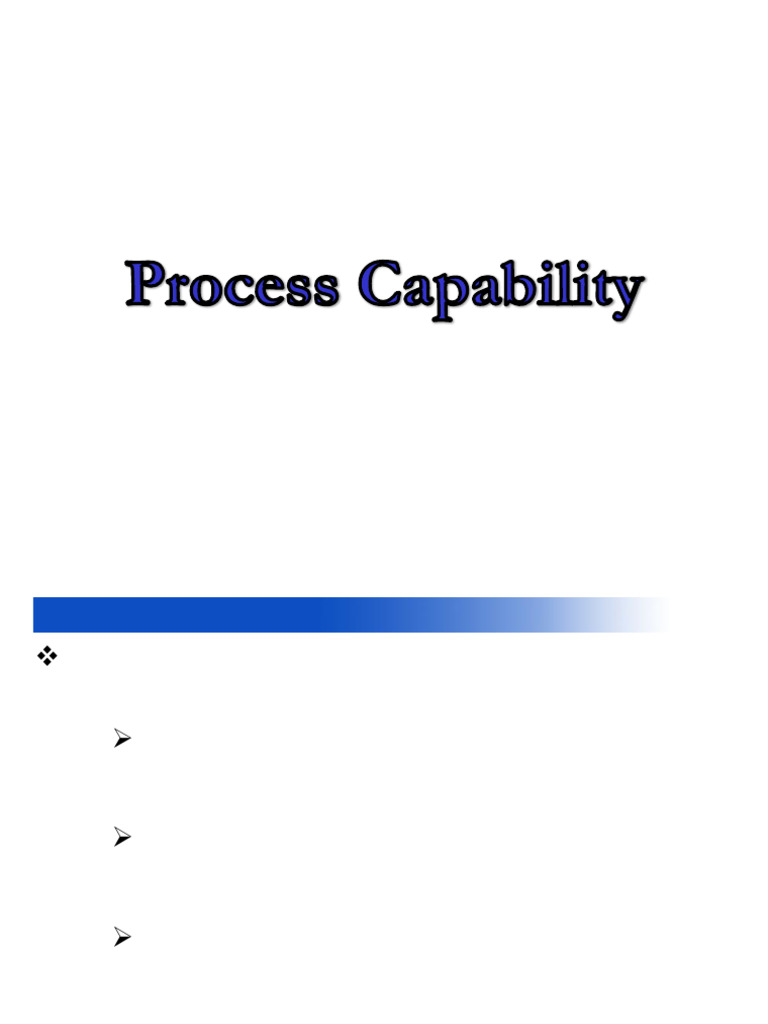 5 - Process Capability | PDF | Engineering Tolerance