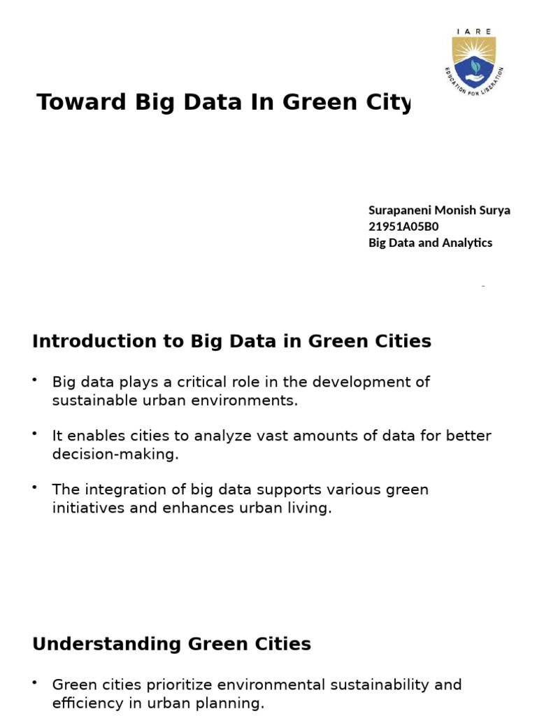 Big Data's Impact on Green Cities | PDF | Sustainable City | Big Data