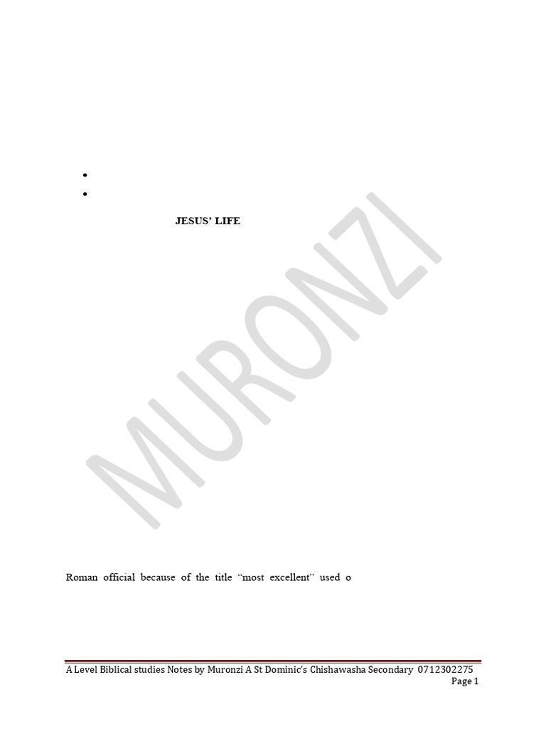 Biblical Studies Notes | PDF | Gospel Of John | Logos (Christianity)