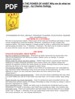 The Power of Habit | PDF | Habits