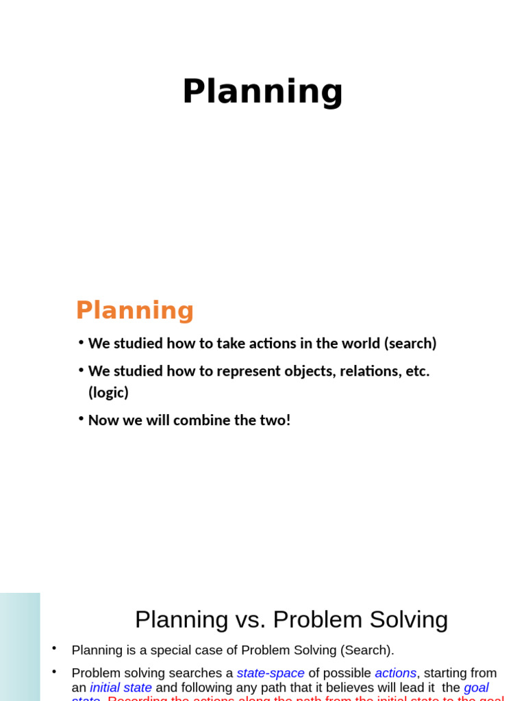 Planning All | PDF | Mathematical Logic | Theoretical Computer Science