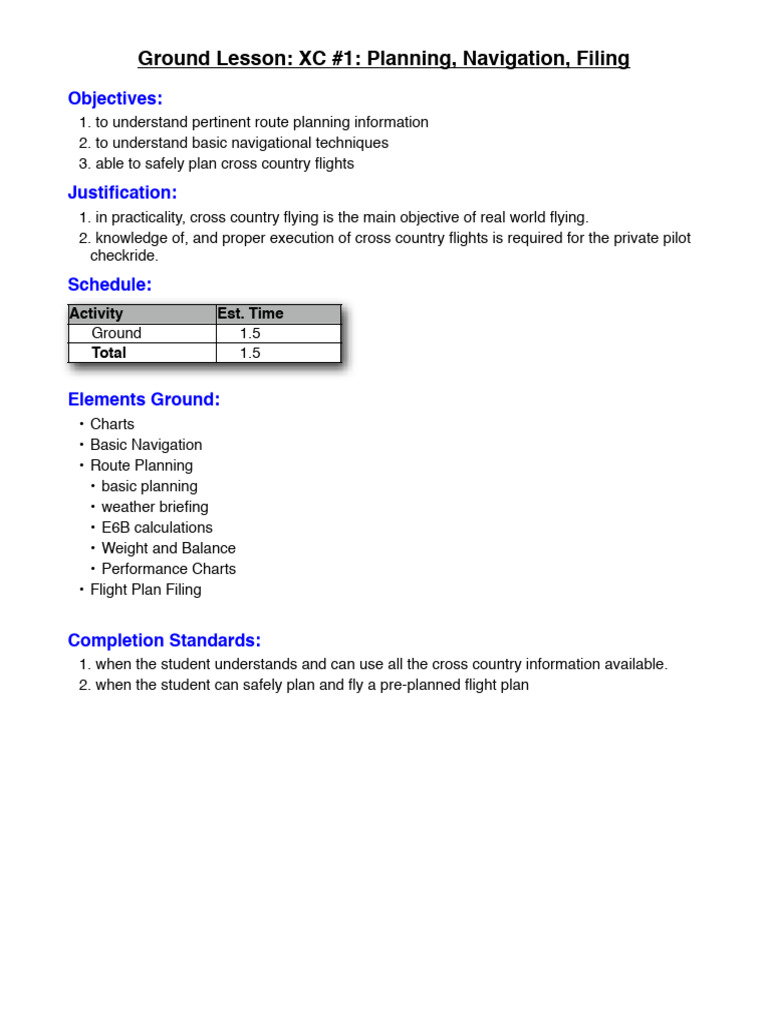 XC 1 Plan Nav File | PDF | Transport | Aerospace Engineering