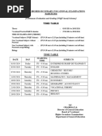 Plus One Public Examination 2026 Timetable | PDF | Science | Liberal ...