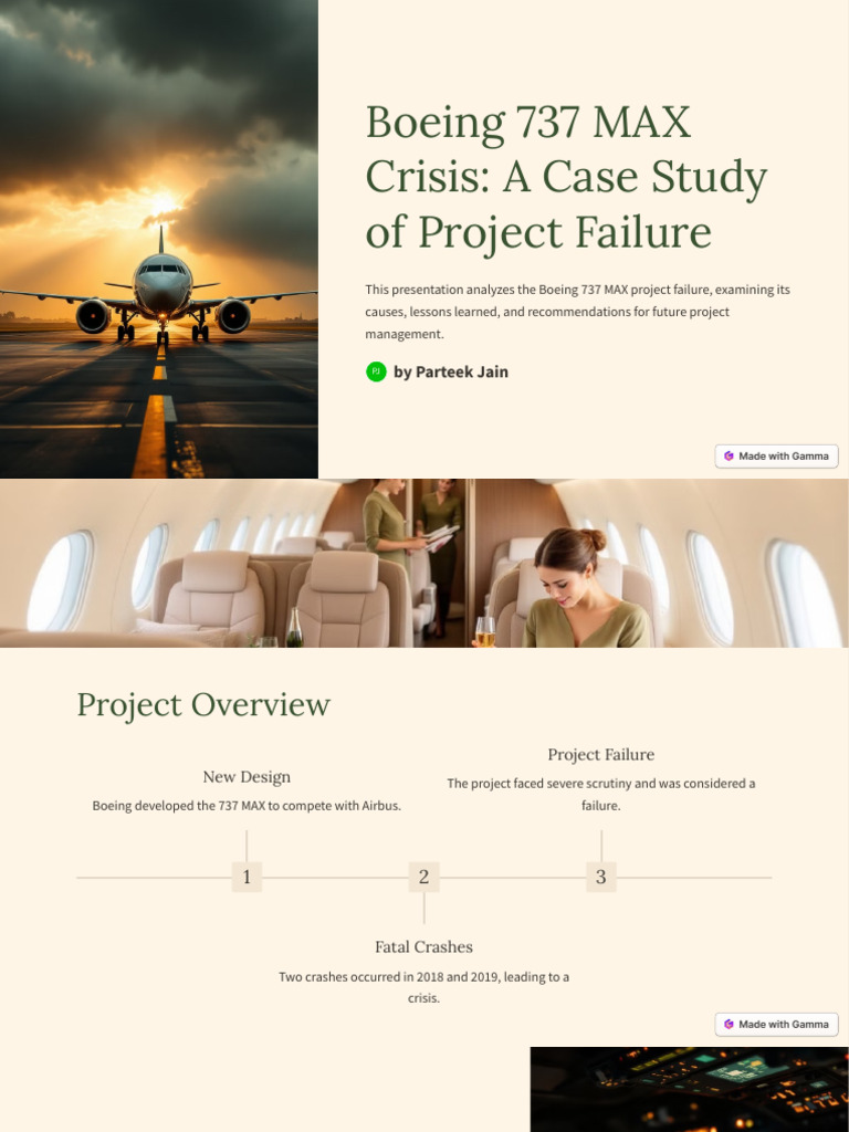Boeing 737 MAX Crisis A Case Study of Project Failure | PDF | Risk Management | Risk