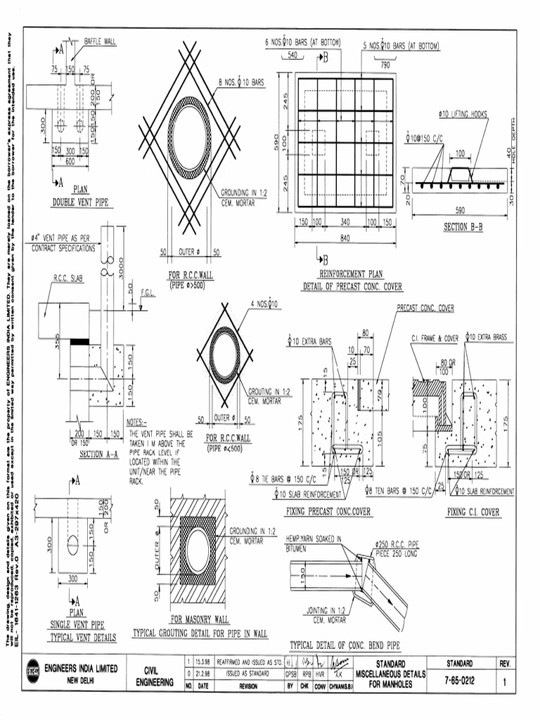 Manhole Details | PDF