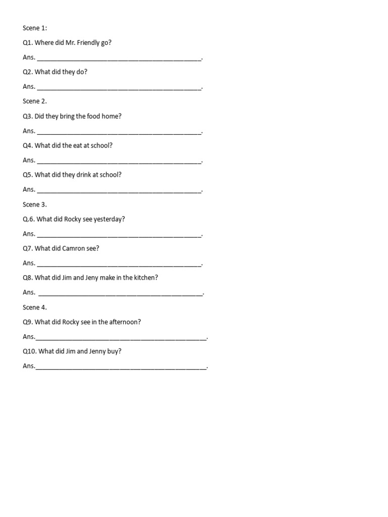 Power Up 2 U 7 Story Past Simple Tense | PDF | Wellness