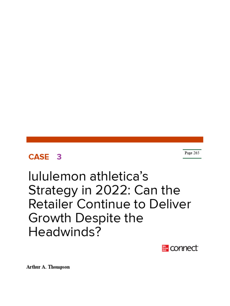 Lululemon's 2022 Growth Strategy Overview | PDF | Franchising | Equity ...