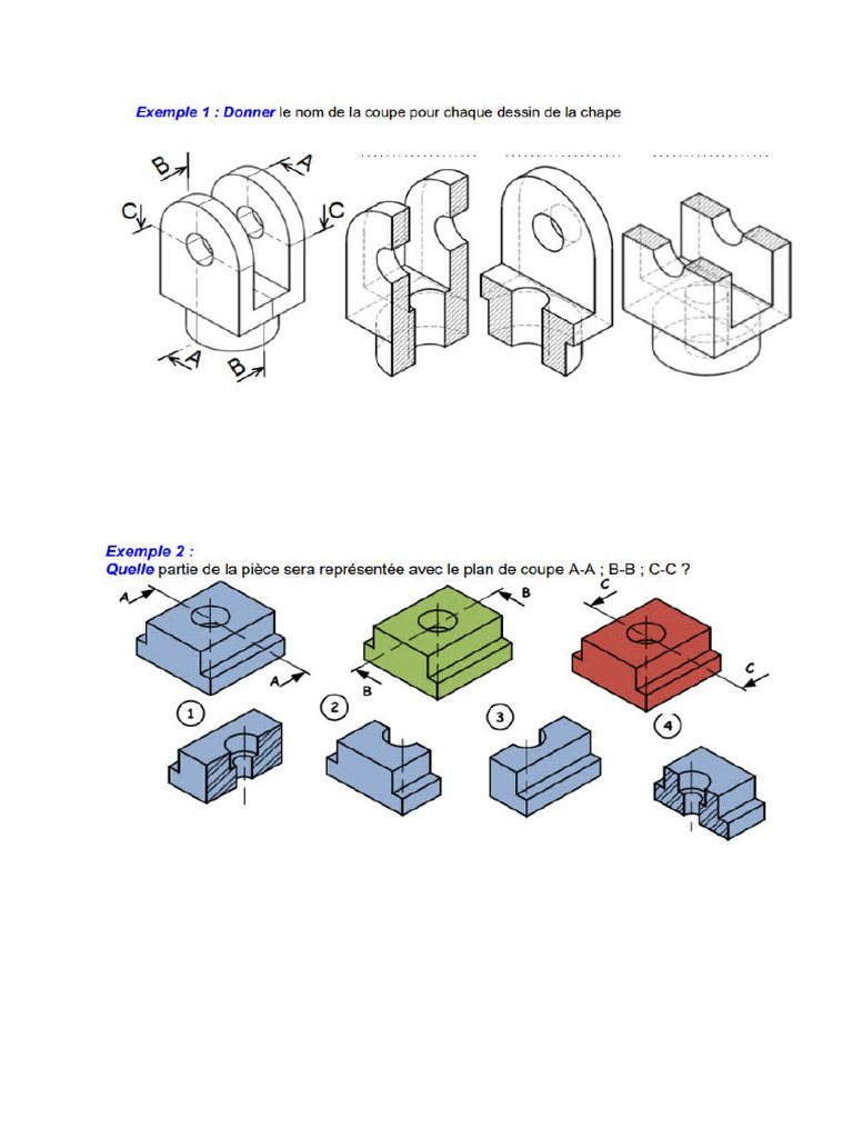 Exercices Coupes | PDF
