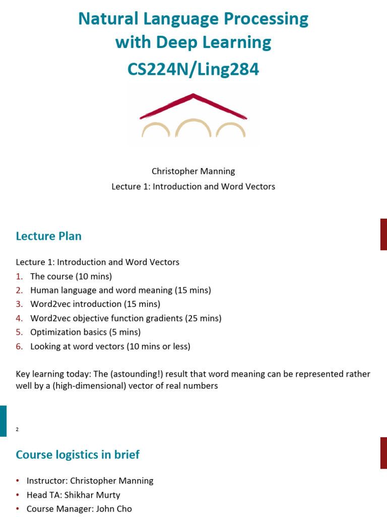 NLP Deep Learning Course Overview | PDF | Applied Mathematics