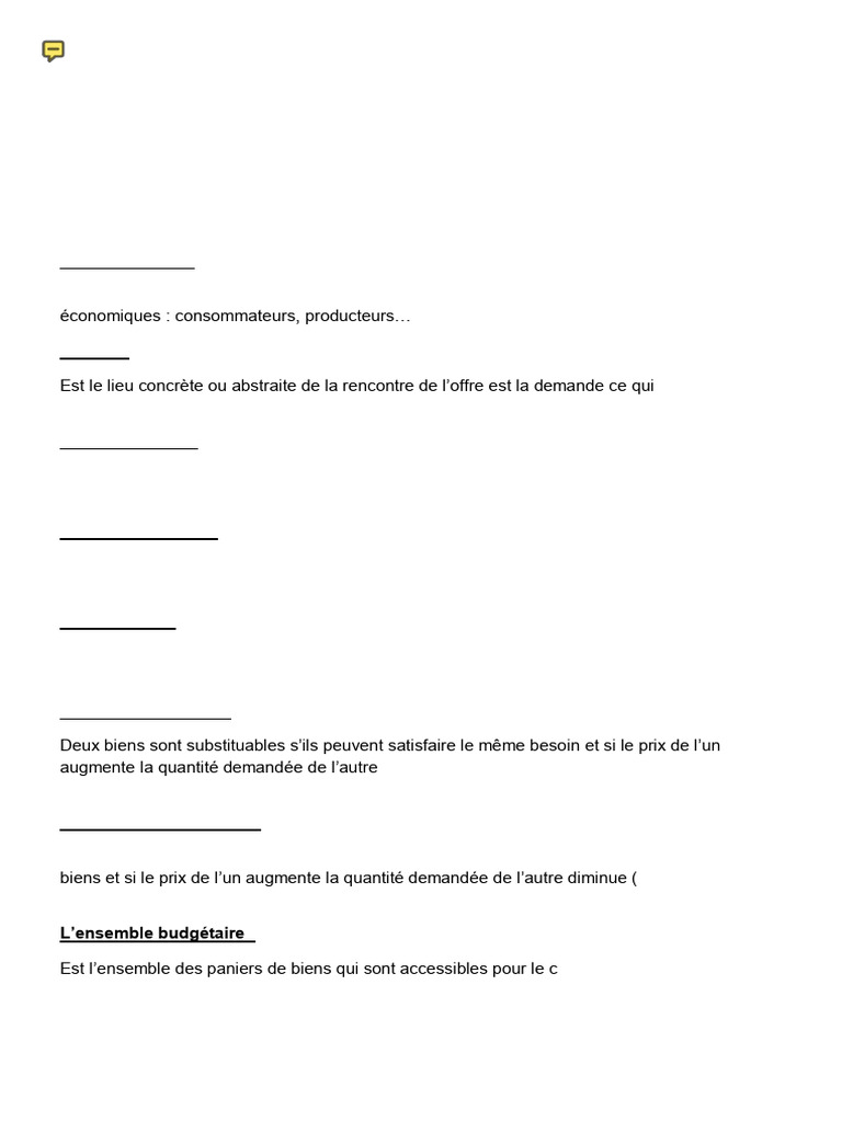 Définitions Micro ALCenter | PDF | Offre et demande | Utilité (économie)