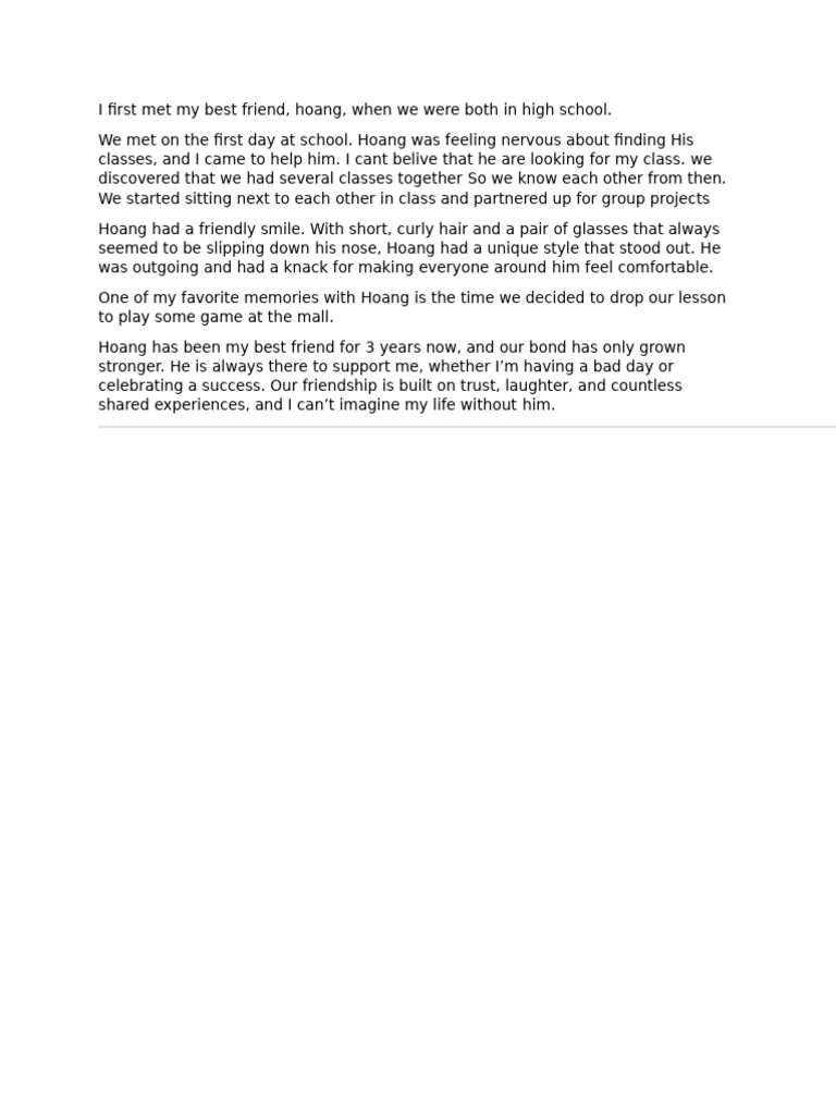 I First Met My Best Friend | PDF | Self-Improvement | Wellness