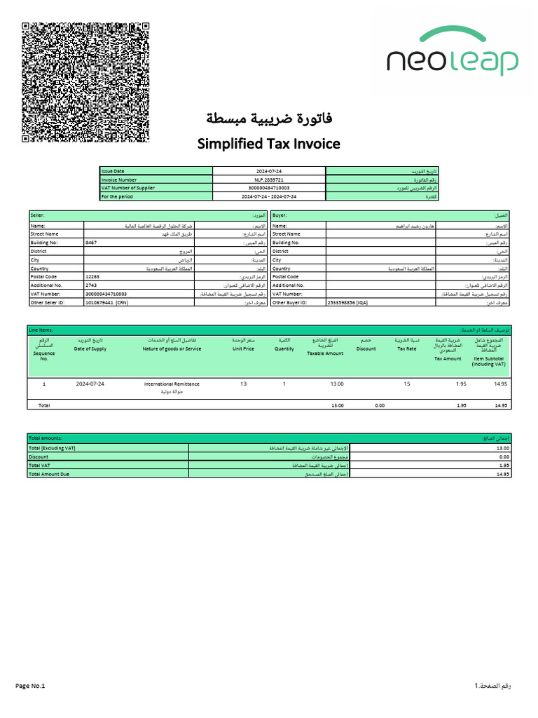 Tax Invoice Nlp2839721 PDF | PDF