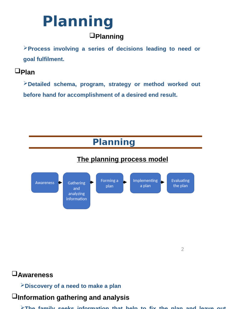 Planning. Implimentation and Evaluation | PDF | Goal | Cognition