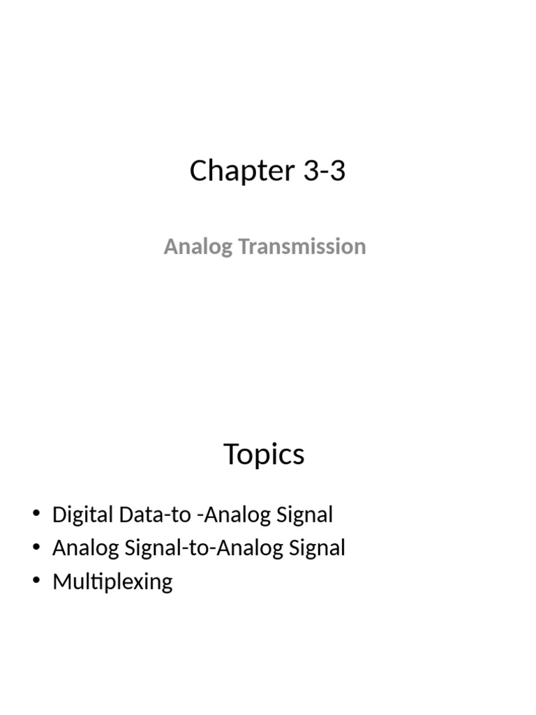 Analog Transmission | PDF | Modulation | Frequency Modulation