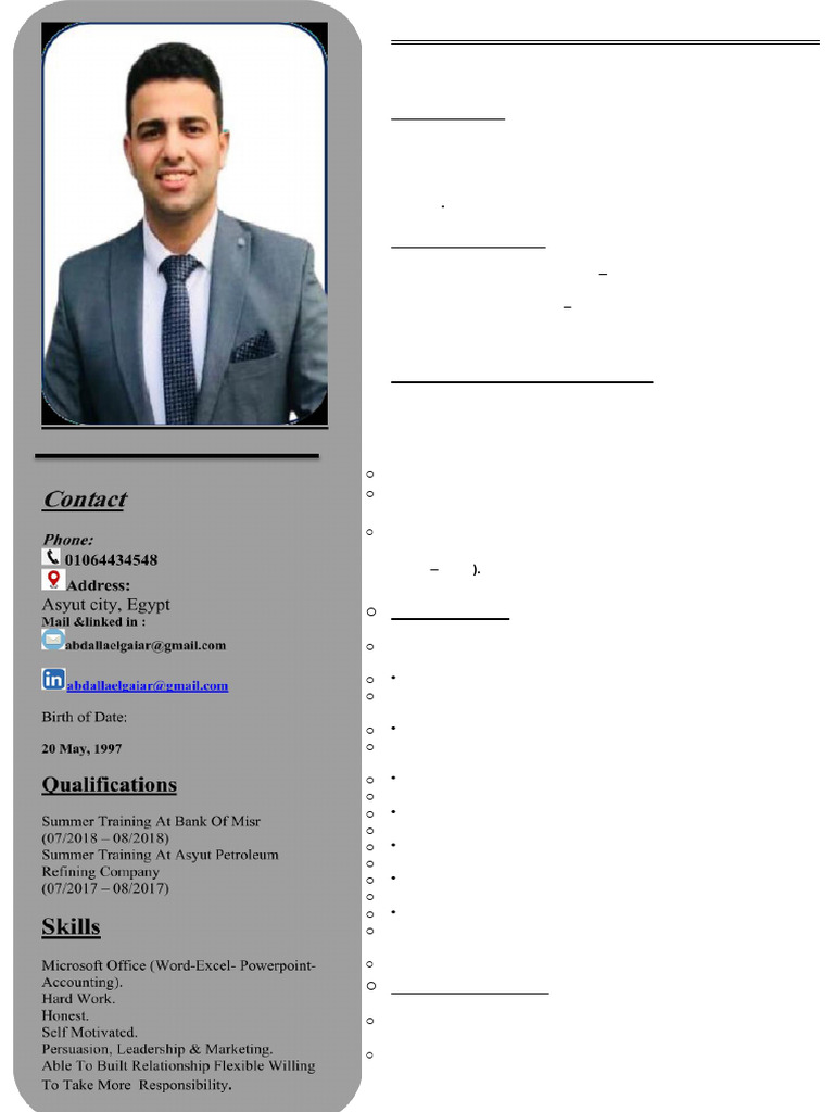 Abdullah CV | PDF | Career & Growth | Business