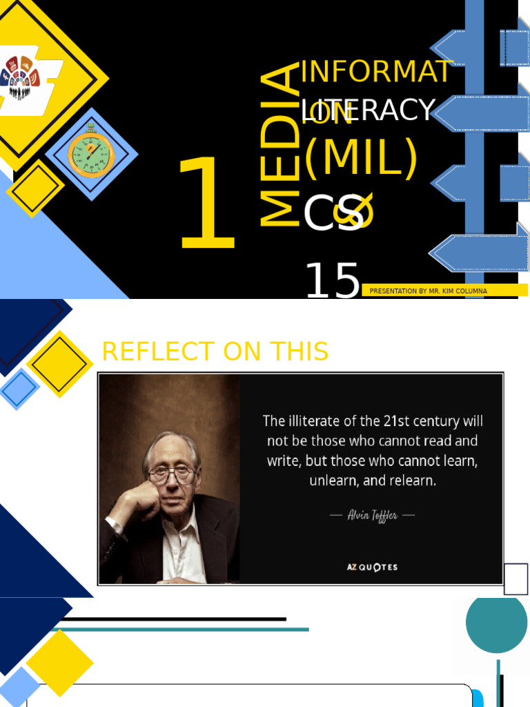 Evolution Of Media Literacy Presentation Pdf Personal Computers