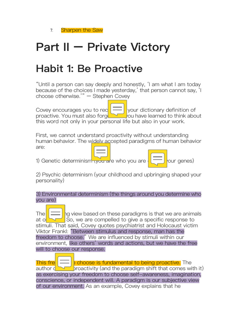 Embrace Proactivity for Personal Growth | PDF