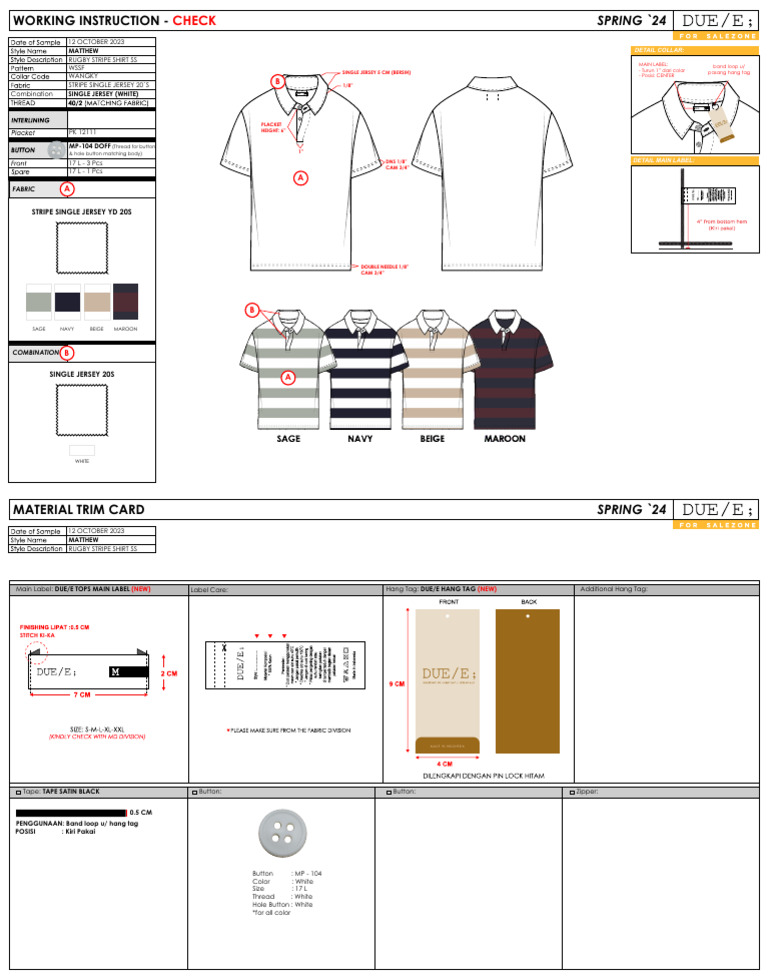 MATTHEW - WI - SPRING 2024 | PDF | Needlework | Textiles