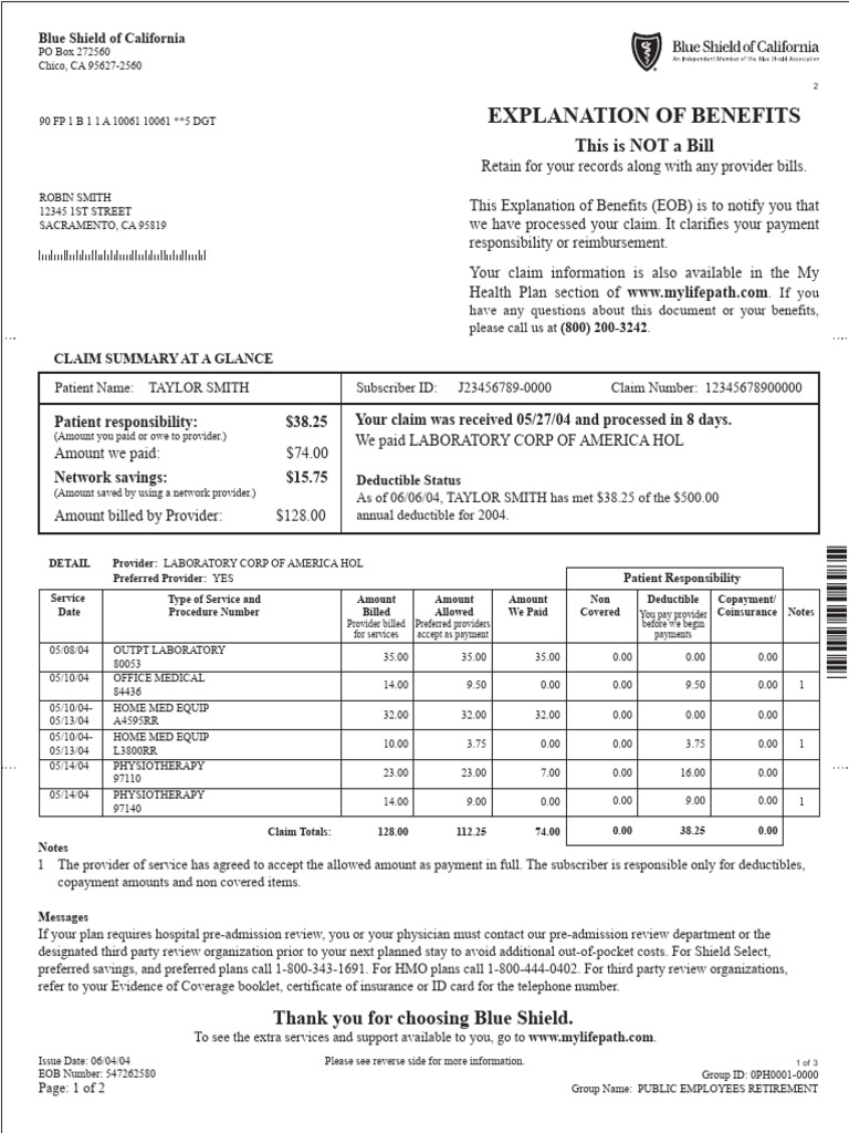 Sample 2 | PDF | Deductible | Health Care