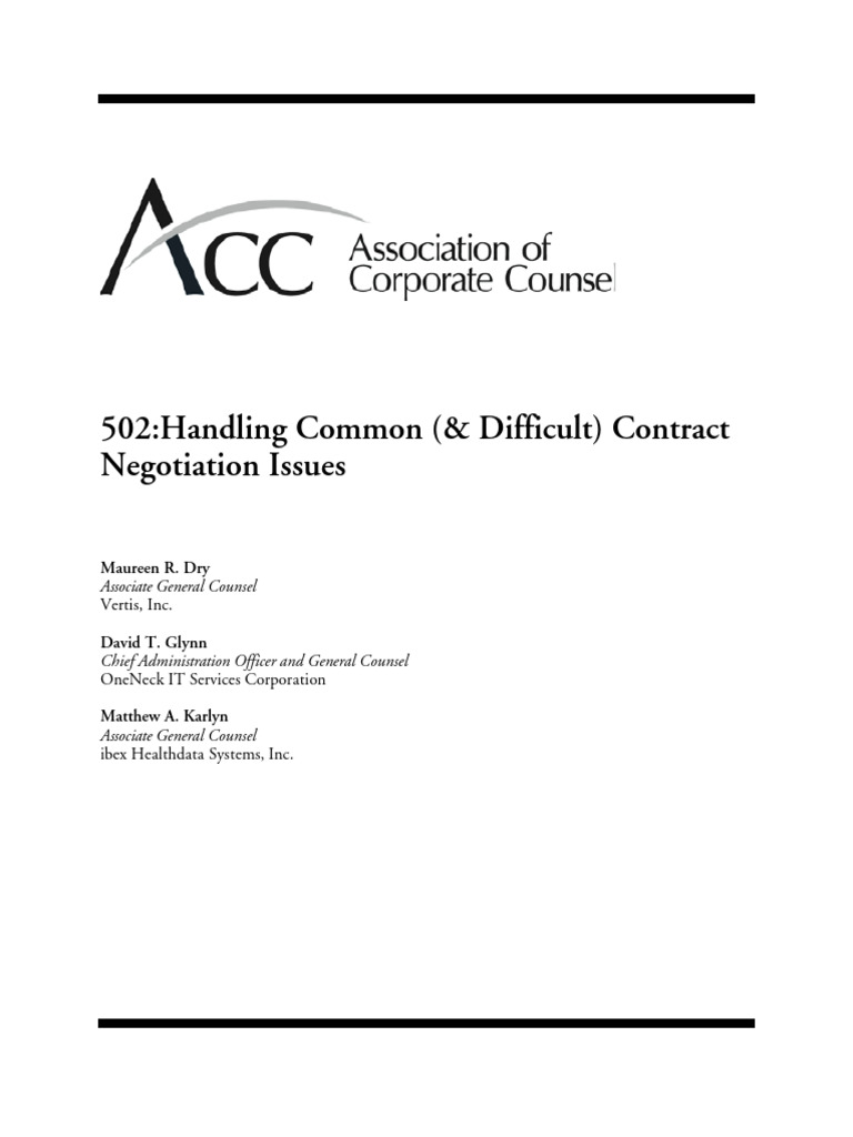 Contractplaybook | PDF | Intellectual Property | License