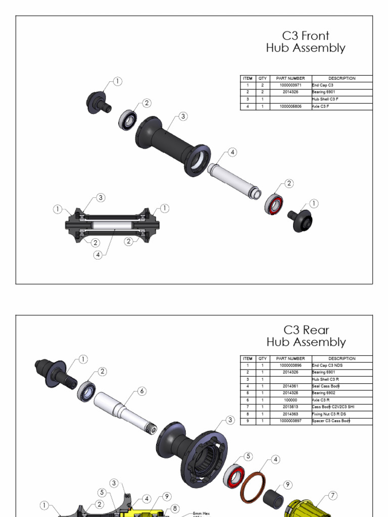 Easton_Hub_Chart | PDF | Axle | Vehicles
