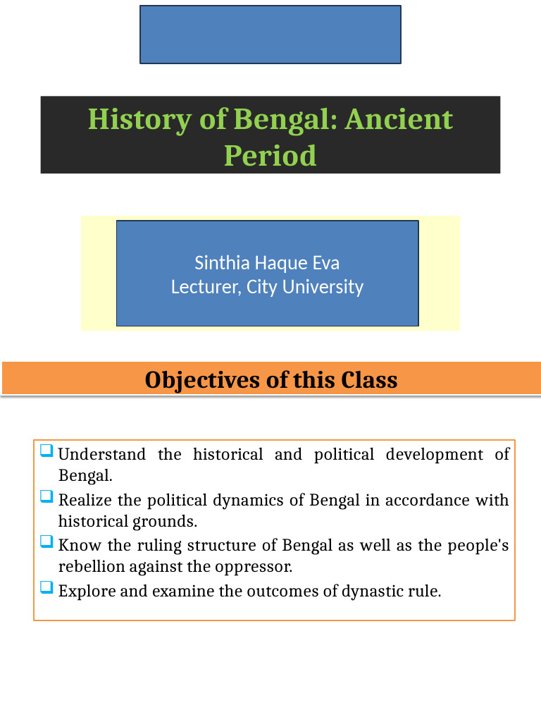 Lecture 2 Part 2 Ancient Bengal | PDF