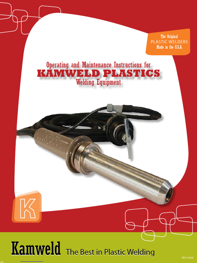 Kamweld Plastic Welding Equipment Guide | PDF | Welding | Construction