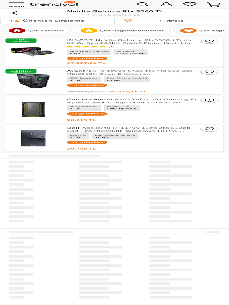 Nvidia Geforce RTX 3060 Ti Modelleri, Fiyatları | PDF