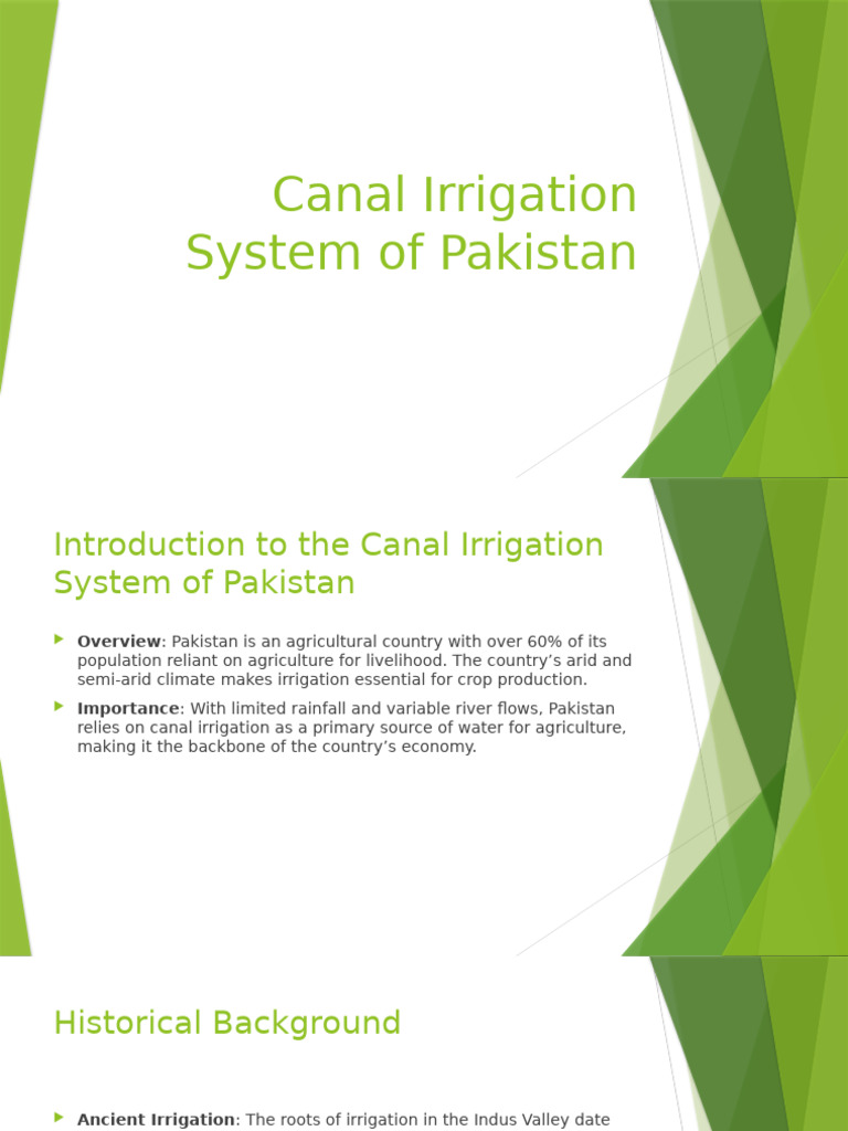 Canal Irrigation System of Pakistan | PDF | Indus River | Irrigation