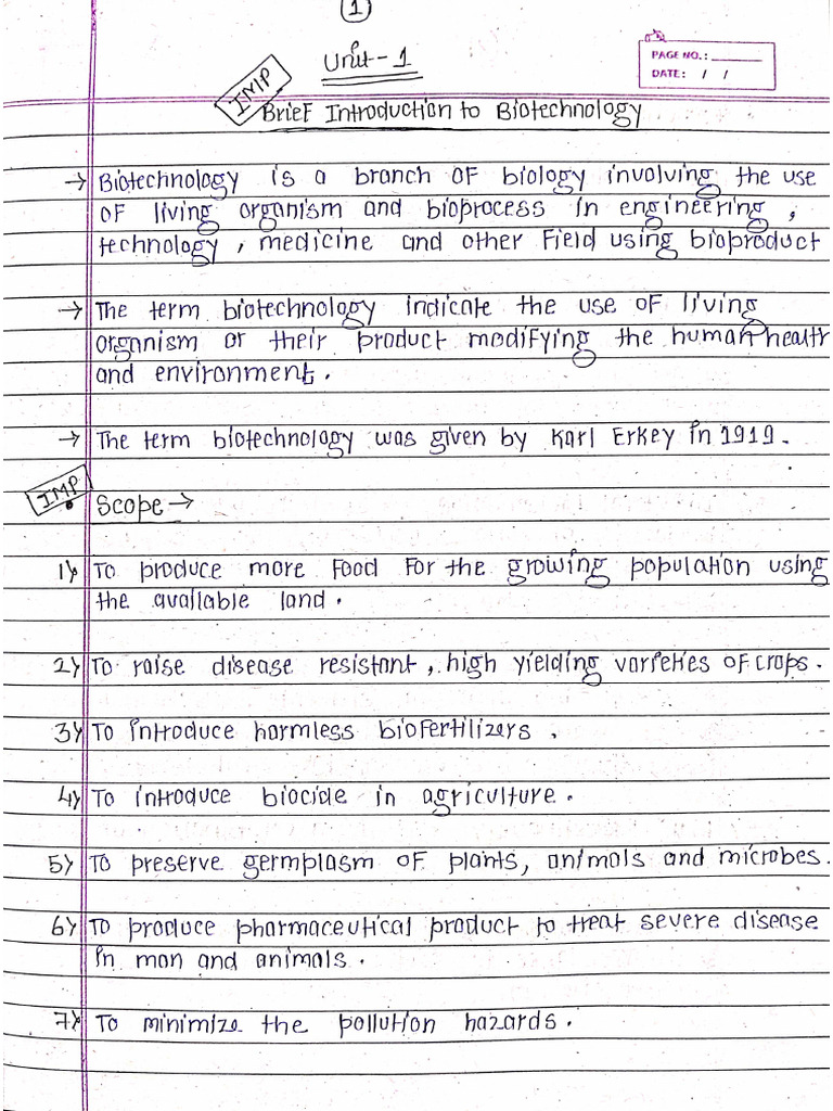 Pharmaceutical Biotechnology Unit 1 Notes 1 2 | PDF