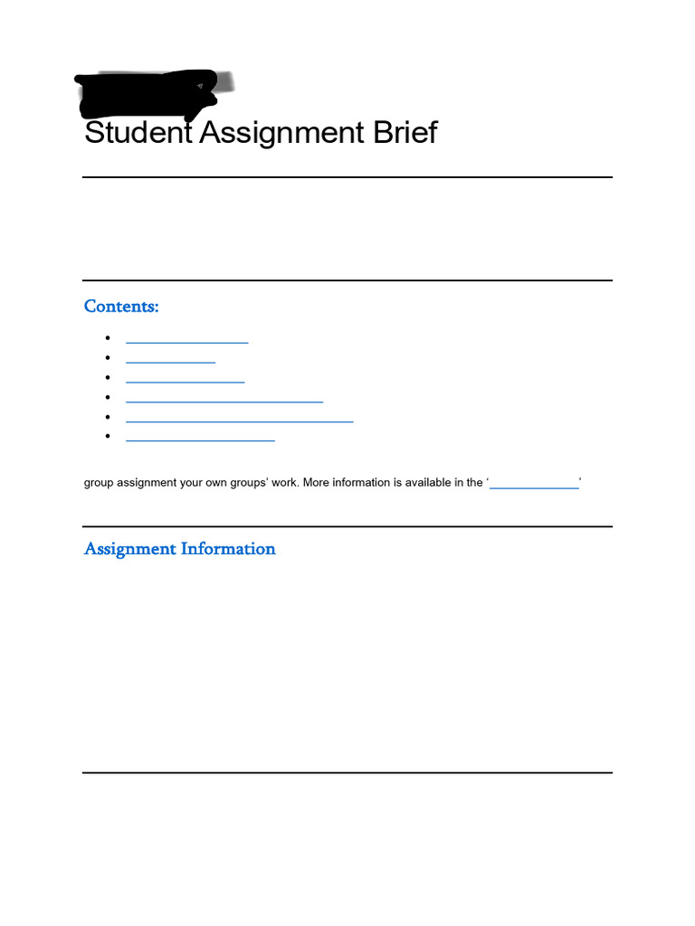 University Assignment Brief Template 4015cmd | PDF | Plagiarism | Computing