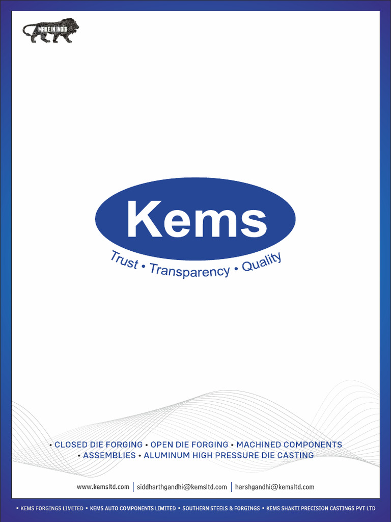 Kems Corporate PPT - 2020 - 08 | PDF