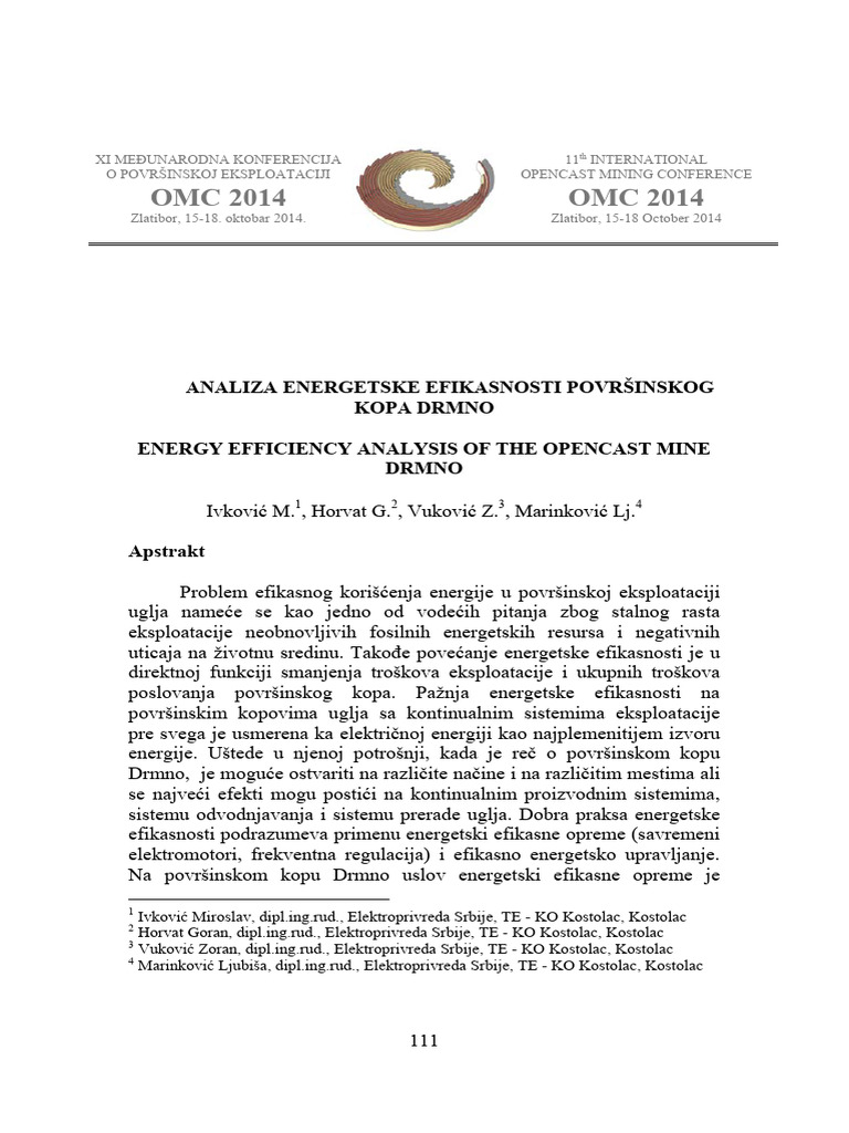 Analiza Energetske Efikasnosti | PDF