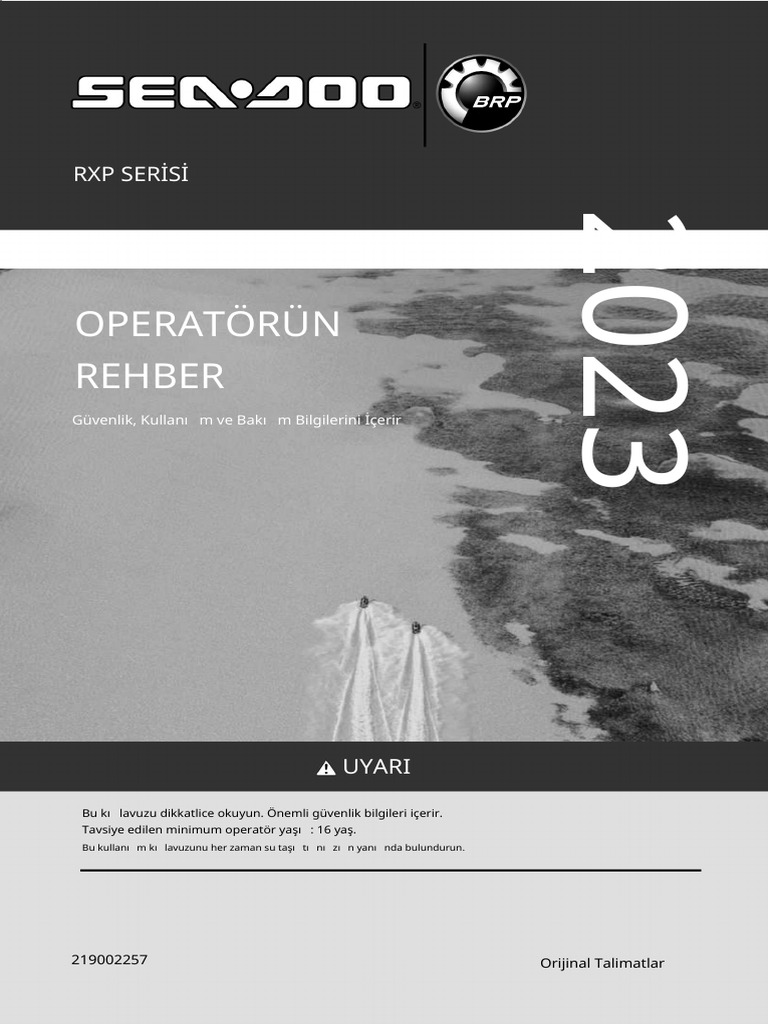 2023 RXP 300 Operator Guide | PDF