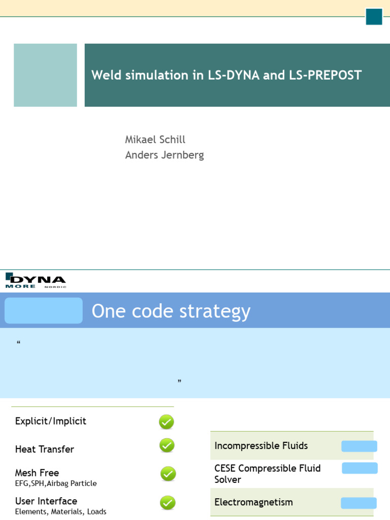 LS PREPOST CWM Pre Processor | PDF | Temperature | Welding