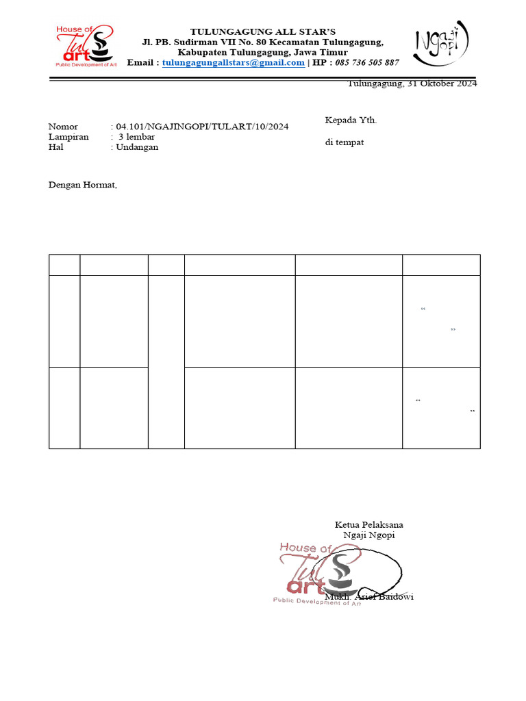 Undangan PMII Fix | PDF