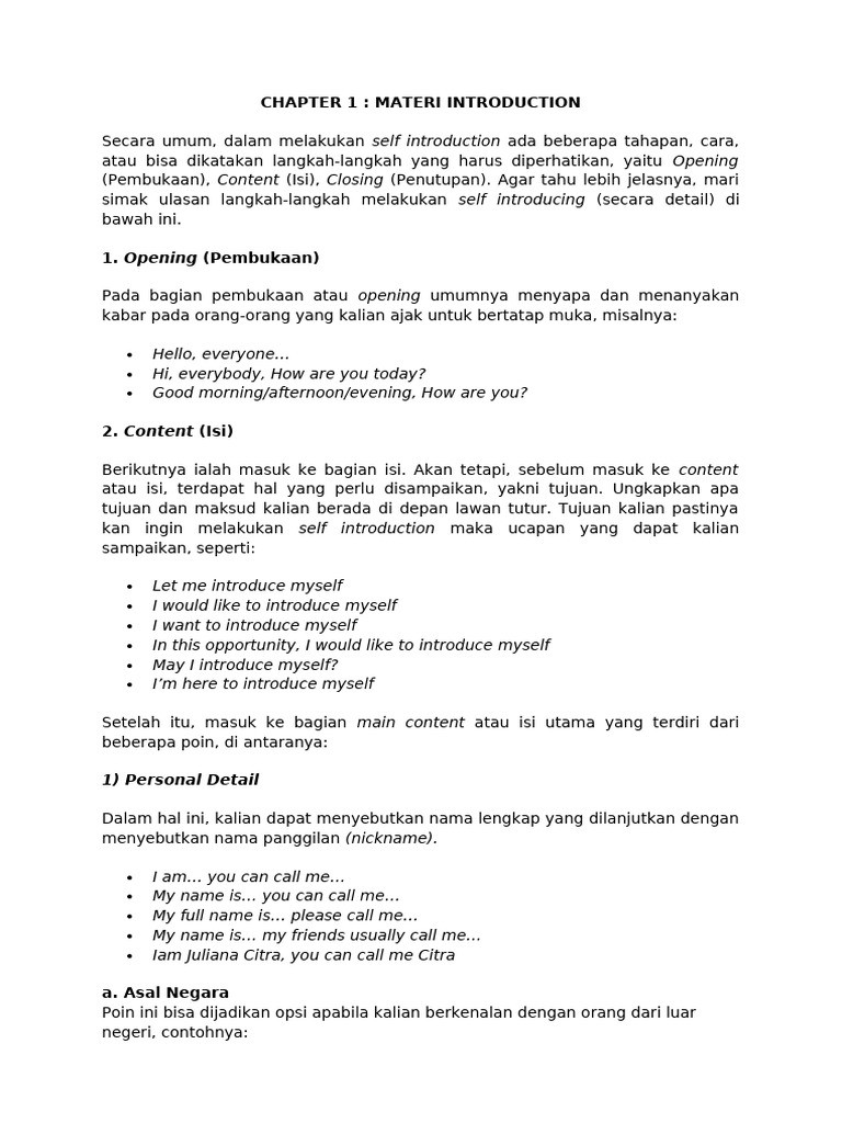 Materi Chapter 1 TP 1 Kurmer | PDF