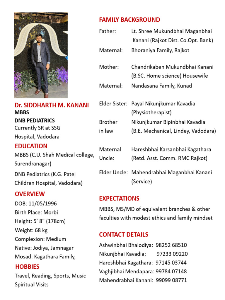 Siddharth Biodata 2024 2 | PDF | Higher Education | Academic Degree