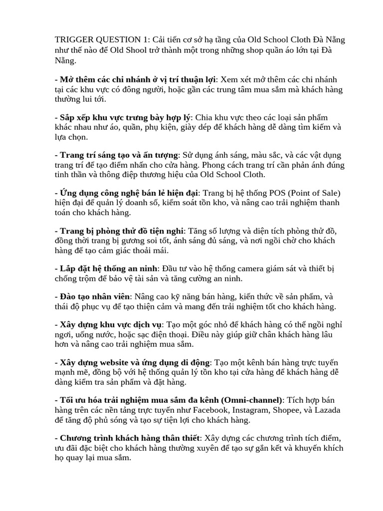 Trigger Question | PDF